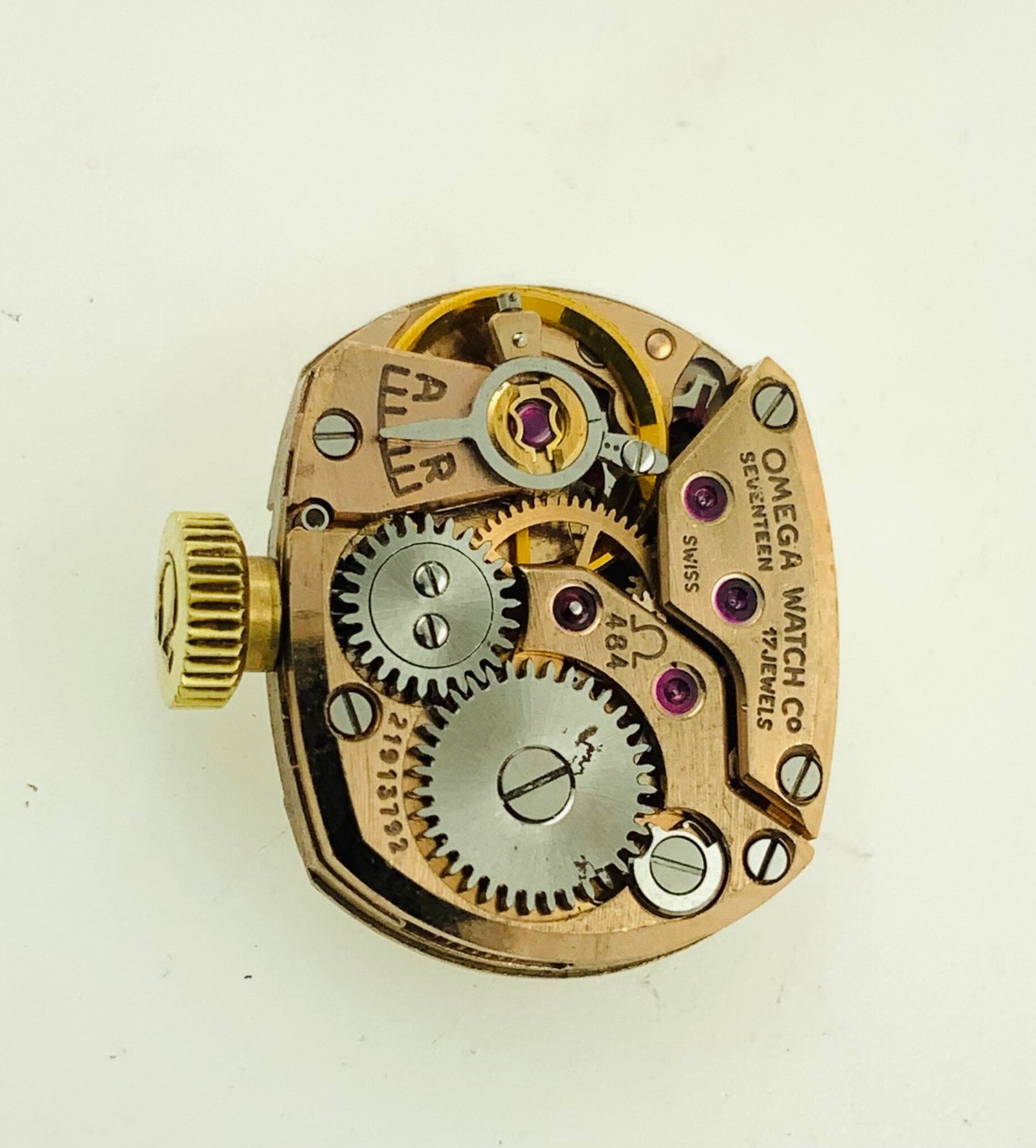 M quina Omega Calibre 484 Esfera Cuadrada En Buen Estado Relojeria Bukay m-quina-omega-calibre-484-esfera-cuadrada-en-buen-estado-relojeria-bukay